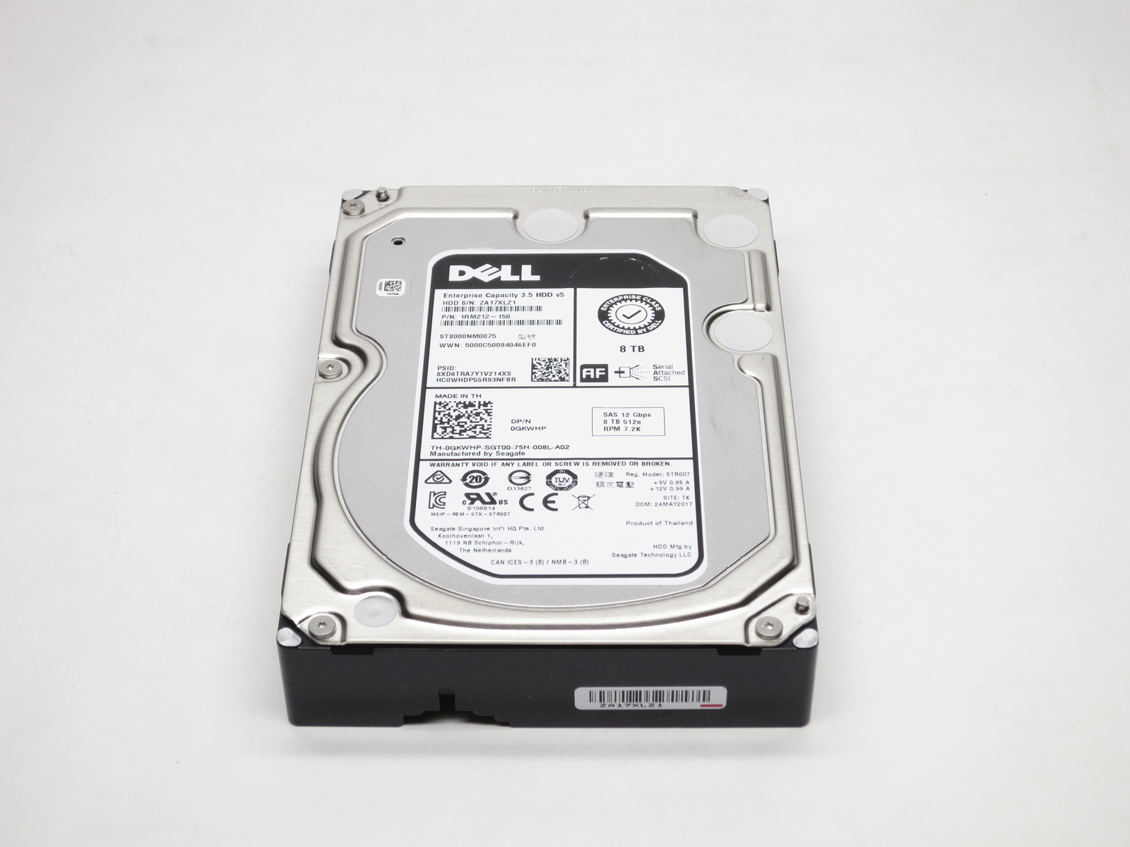 GKWHP DELL 8TB 7.2K SAS 3.5" 12Gb/s 512e HDD ST8000NM0075 | eBay