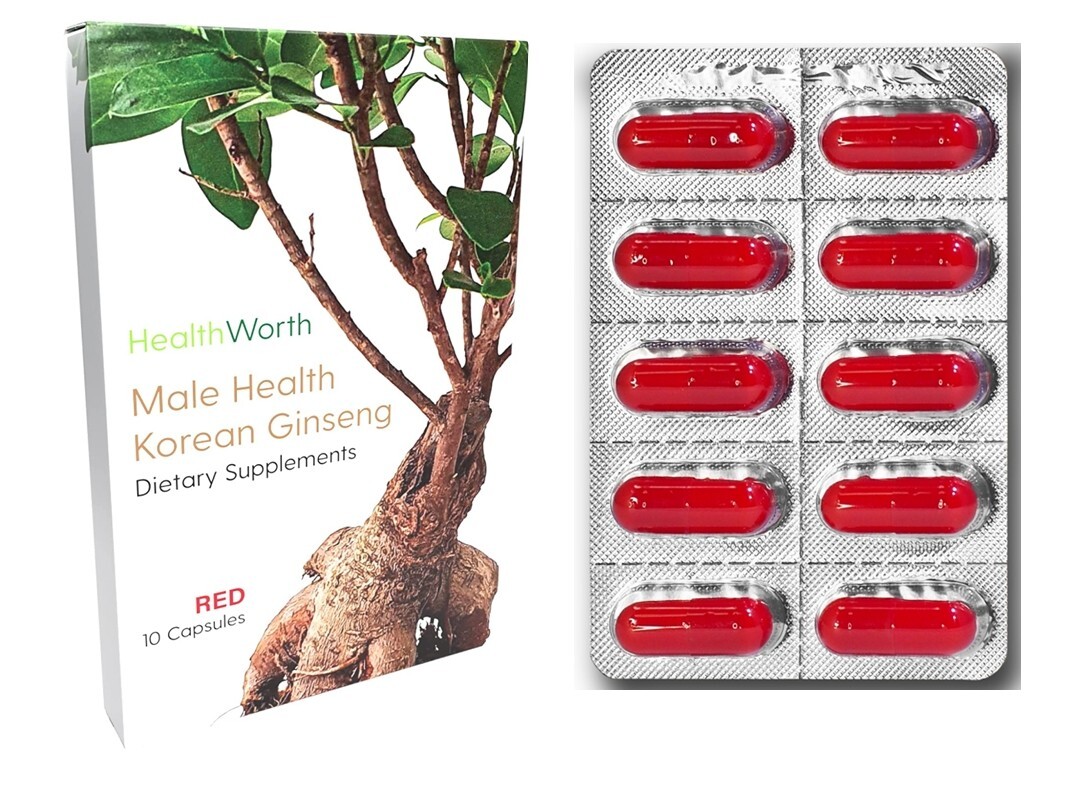 Ginseng Red 10 Capsules Male Enhanced Support, Male Enhancement | eBay