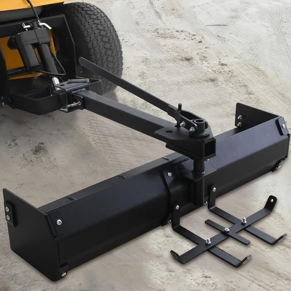 42" Tow Behind Box Scraper Lawn Tractor Attachments, Box Blade Hitch ...