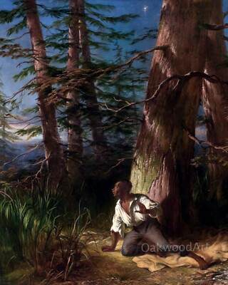 The Fugitive Slave, Running Away From Slavery, Runaway, Vintage Art ...