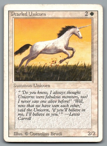 Pearled Unicorn - MTG - Revised Edition - Magic the Gathering READ | eBay