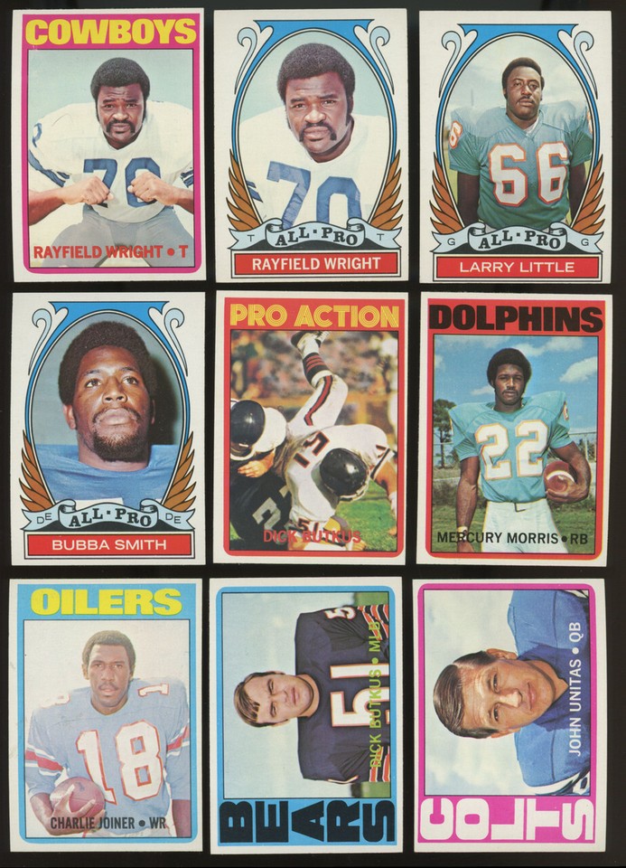 1972 Topps Football Complete Set (351) NM Staubach RC | eBay