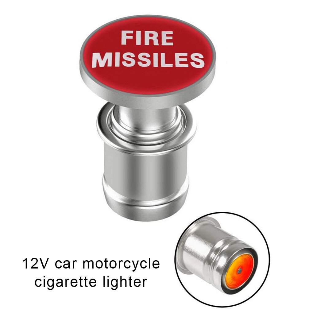 Cigarette Lighter Button 12V Push Fits Most Automotive Plug Metal | eBay
