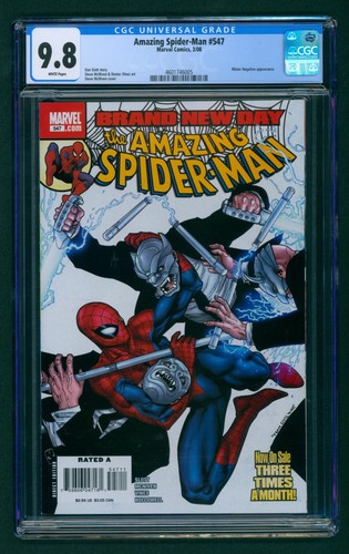 Amazing Spider-Man #547 (2008) CGC 9.8 White! Mister Negative! 1st ...
