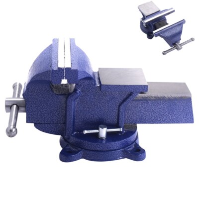 8 " Heavy Duty Table Vice Bench Vise w/ 360° Swivel Base Precision Cast ...