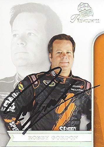 AUTOGRAPHED Robby Gordon 2011 Press Pass Premium Racing (#7 Speed Team ...
