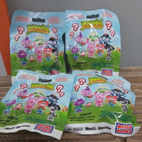 4 New Mega Bloks Moshi Monsters Mystery Figure Pack 80600 65541806009| eBay