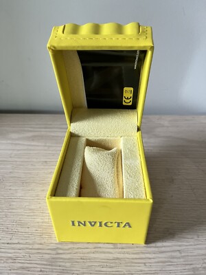 INVICTA Authentic Yellow Watch Box Storage Case Presentation Display ...