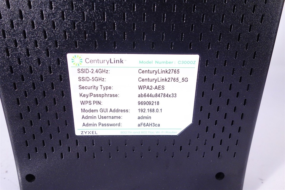 ZyXEL C3000Z Modem CenturyLink | eBay