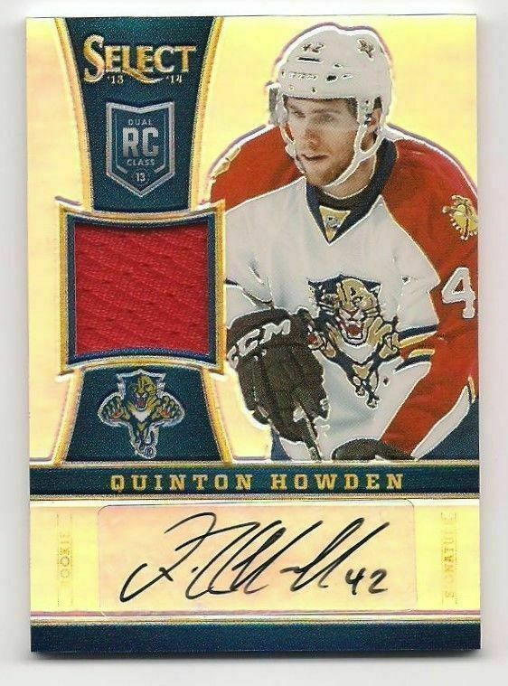 Quinton Howden 13-14 Panini Select Rookie Jersey & Autograph Signature ...
