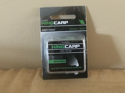 CARP FISHING RIG BUILDING COATED BRAID HOOK LINK WEED GREEN | eBay