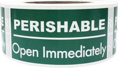 PERISHABLE - Open Immediately Labels | 2 x 4" Inches | 500 Pack | eBay
