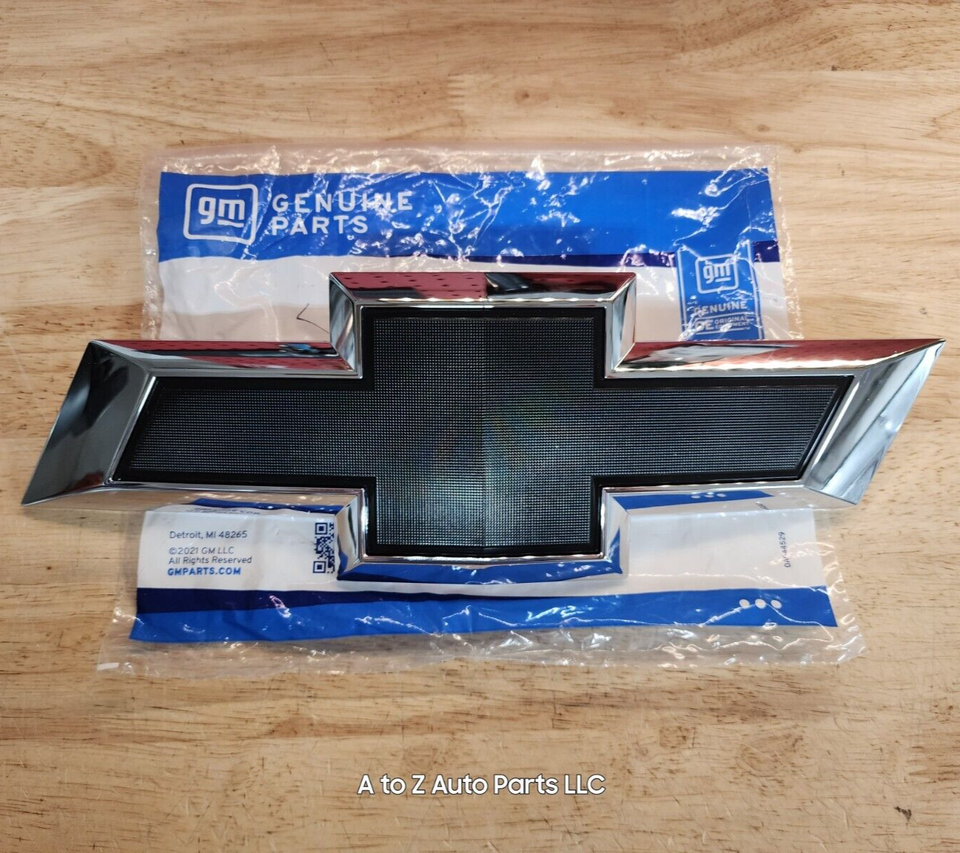 2022-2024 Chevrolet Silverado Large Black Grille Bowtie Emblem ...
