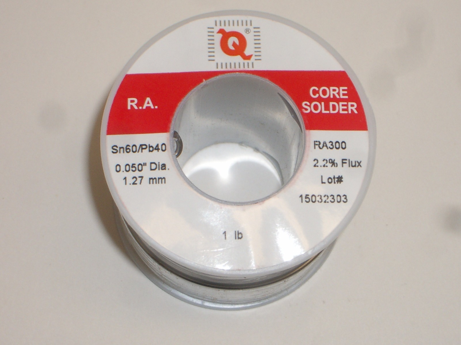 Qualitek Rosin Core (RA300) Wire Solder 60/40 .050