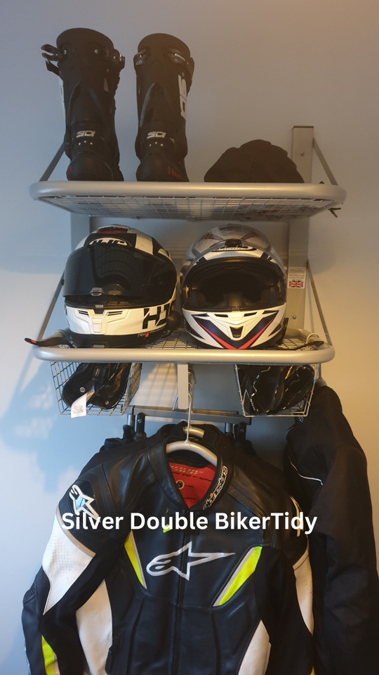 BikerTidy Motorcycle Motorbike Clothing jacket helmet storage rack ...