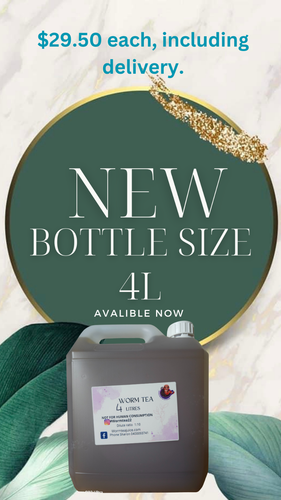 Organic fertilizer Compost Tea, Concentrated Liquid Worm Fertiliser 4L ...