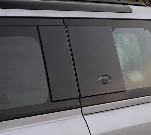 For LAND ROVER DEFENDER 2020-2024 Glossy Black Rear Side Window Cover ...