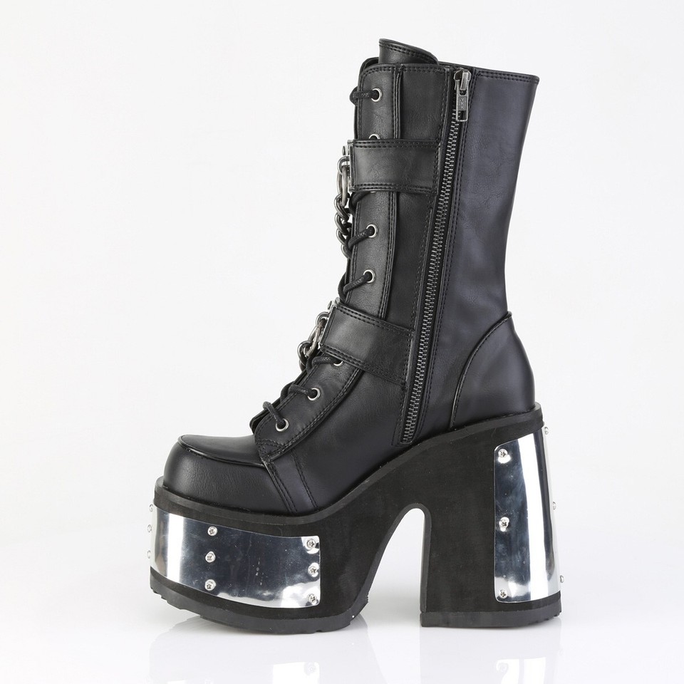 Black Platform KISS 1970s Tribute Band Punk Gene Simmons Mens Costume ...