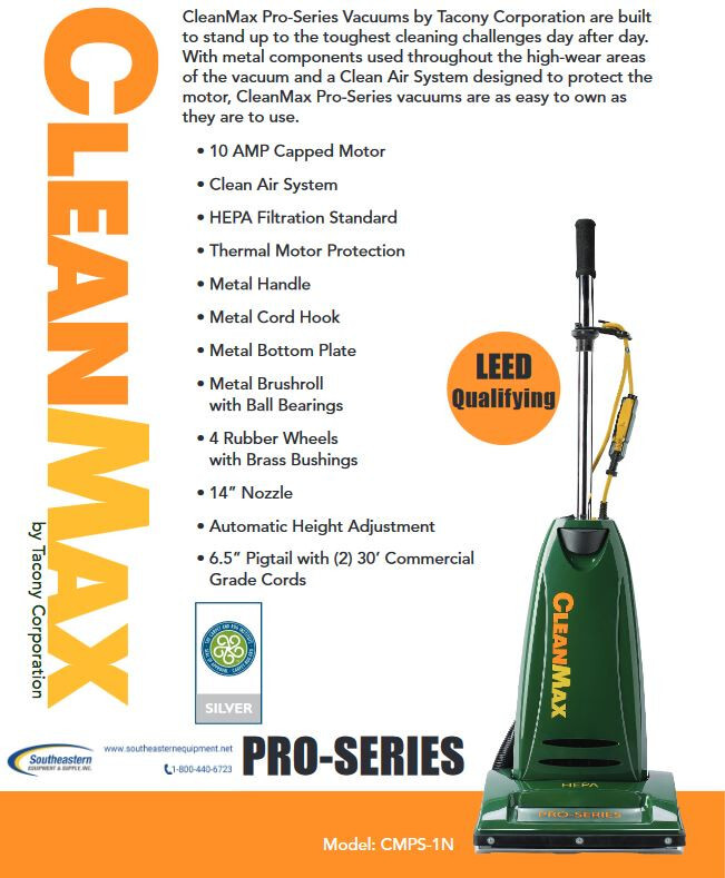 CleanMax Pro Series Vacuum Cleaner Commercial CMPS-1N 14" Upright | eBay