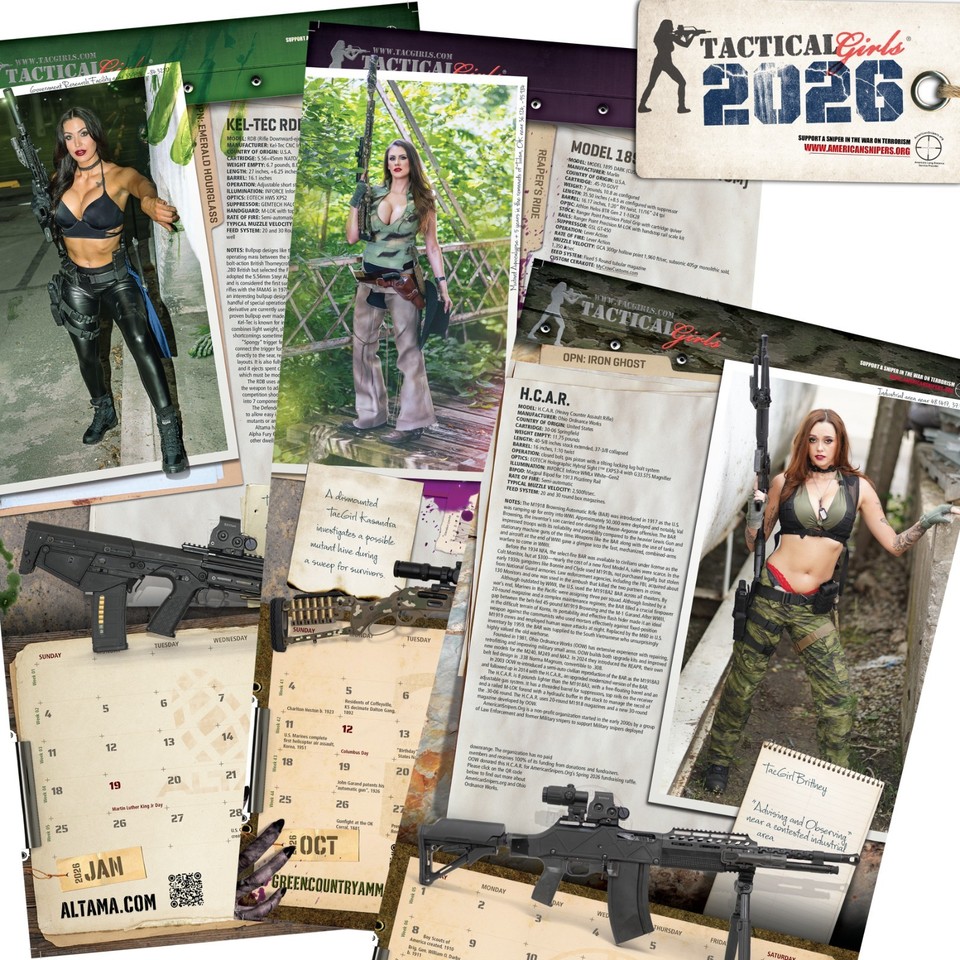 2026 Tactical Girls Wall Calendar military gift for him airsoft girls ...