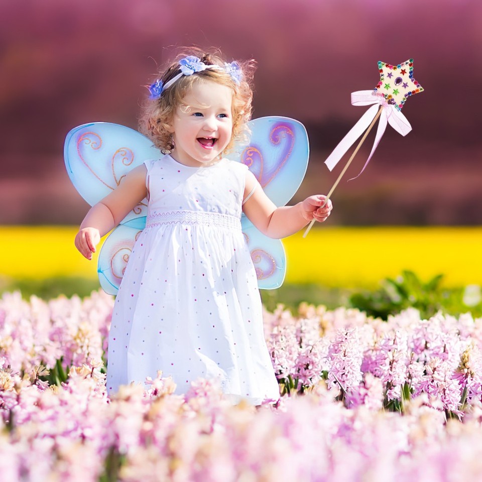 1 Set Fairy Wand Kit Fairy Wands Party Craft Princess Wands Cute Party ...