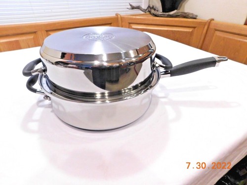 KITCHEN CHARM 10.5" SKILLET PAN & COOKING BASE LID 5 PLY T304 ROYAL ...