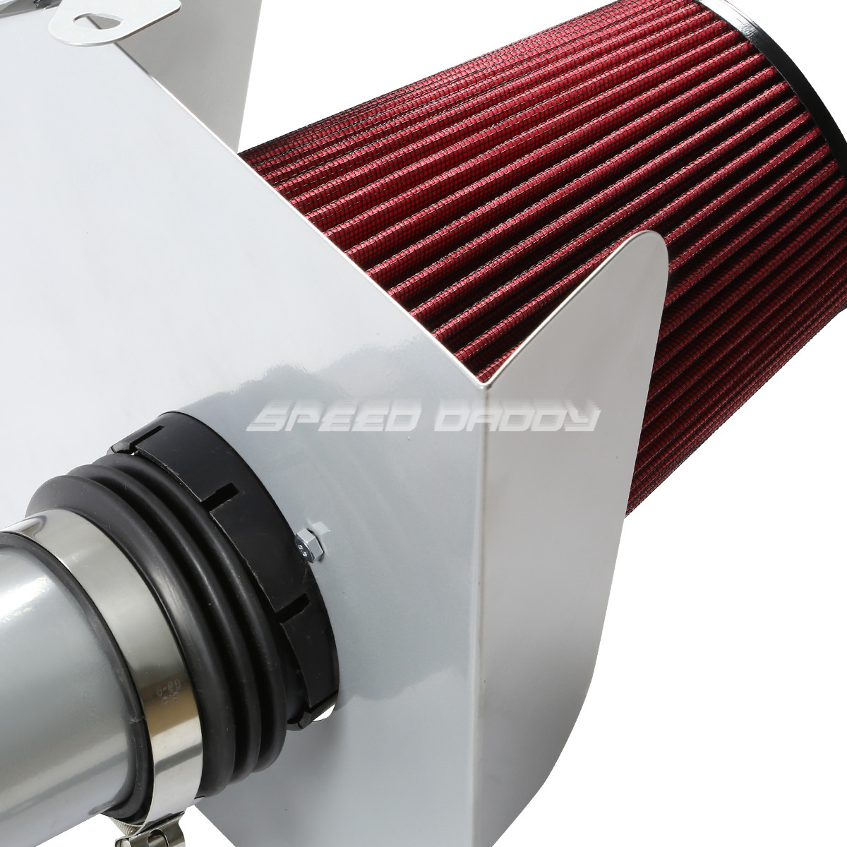 FOR 07+ GMT900 SILVERADO SIERRA V8 COATED ALUMINUM 4"COLD AIR INTAKE ...