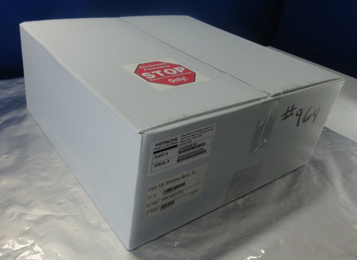 Hitachi 3-849438-90 M712 Earth Shield Hitachi M-712 Etcher New Surplus ...