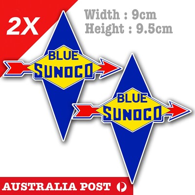 SUNOCO Blue Race Fuels Logo , Car, Garage, Motorcycle Man-Cave Sticker ...