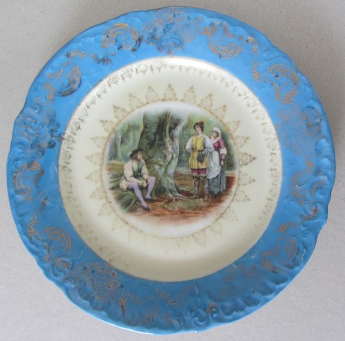 VICTORIA CARLSBAD AUSTRIA~8.75" FOLK SCENE PLATE SIGNED WALTER | eBay