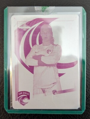 2023 Parkside NWSL Lauren Brzykcy Magenta Printing Plate 1/1 SD Wave RC ...