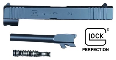 Glock 48 Slide Complete 9-MM Barrel Kit Fits 43 & 43-X 100% OEM Factory ...