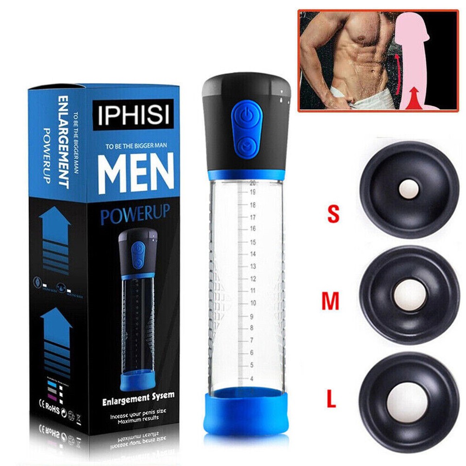 Vacuum Electric Penis Pump Male Erectile Dysfunction ED Enlarger ...
