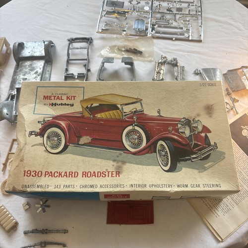 Hubley metal model kit, 1930 Packard Roadster. Vintage model, made in ...