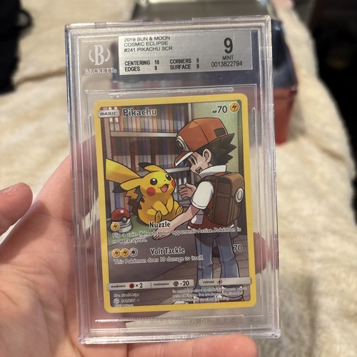 Beckett 9 | Pikachu 241/236 | Cosmic Eclipse | Secret Rare | Graded ...