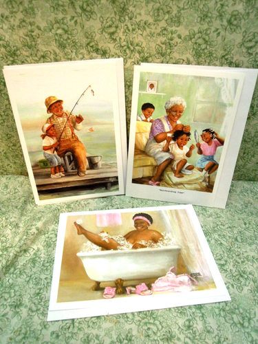 Den-076 DIANNE DENGEL notecards (13) - set of 3 different AA prints; 7 ...