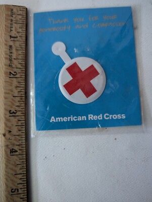 Clip Fold Over Metal American Red Cross Lapel Pin | eBay