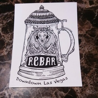 REBAR CASINO LAS VEGAS, NEVADA DOWNTOWN STICKER GREAT FOR VINTAGE ...