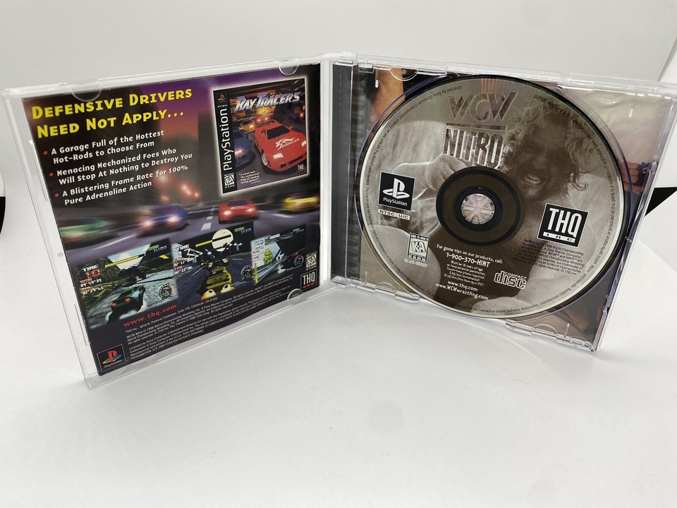 WCW Nitro Black Label Sony PlayStation 1 1998 PS1 Complete Hulk Hogan ...
