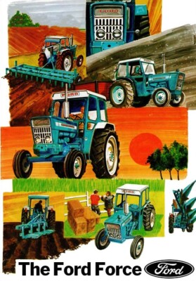 Vintage Ford Force 1000 Series Collection Tractor Poster Brochure Art ...