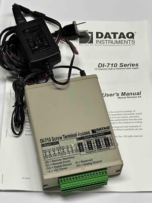 DATAQ Instruments, Data Logger, DI-710-EHS, 16 Channel Ethernet, USB ...