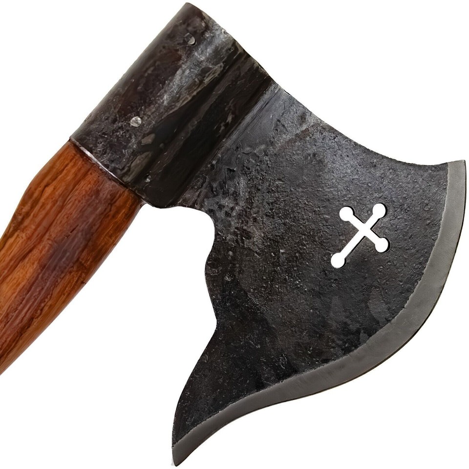 Hand Forged Functional Medieval Outdoor Camping Crusader Cross Cutout ...