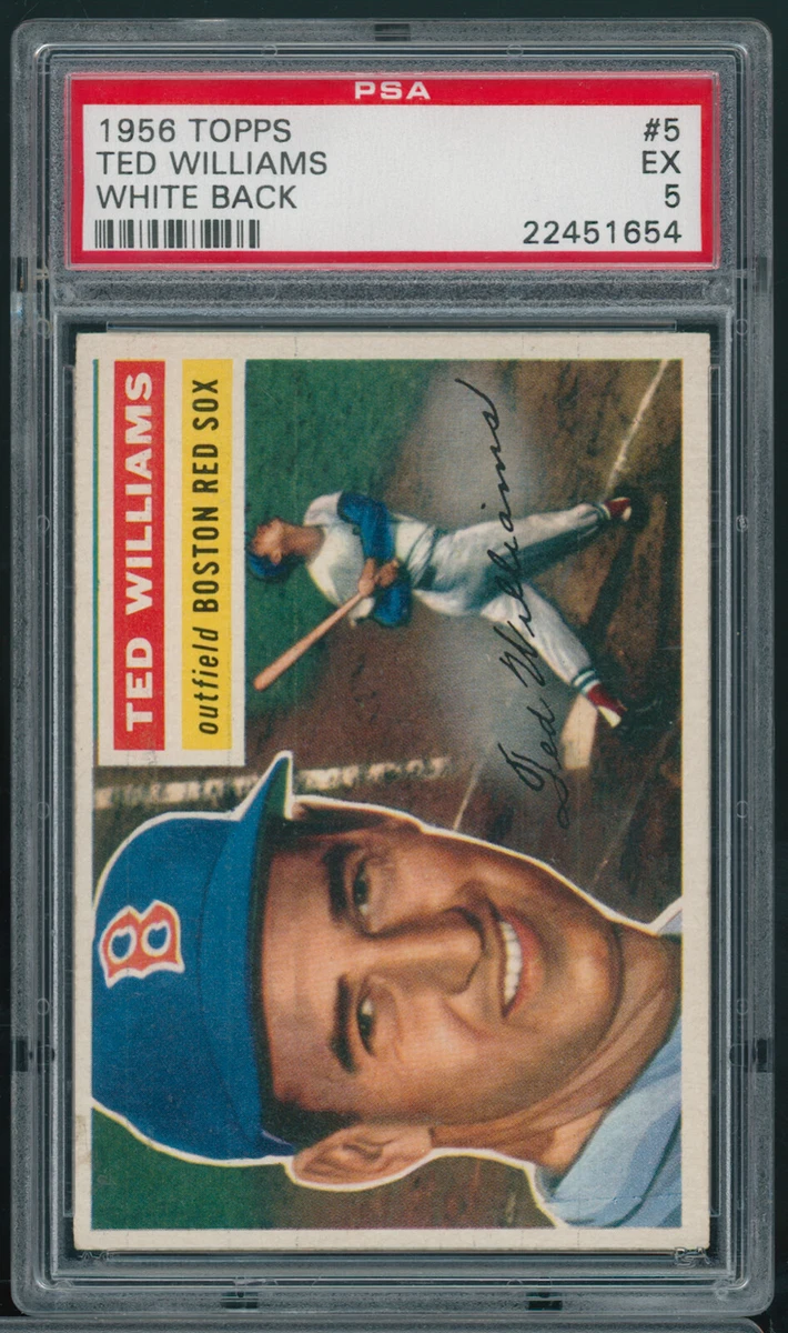 discount wholesale store 1956 TOPPS #5 TED WILLIAMS RED SOX HOF PSA 3