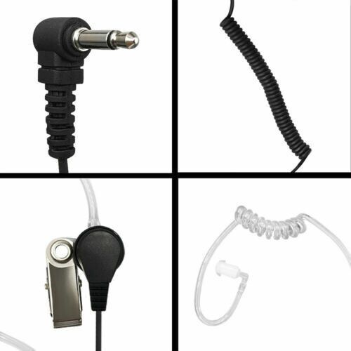 3.5mm Police Listen Only Acoustic Tube Earpiece Headset 3.5mm Earphone ...
