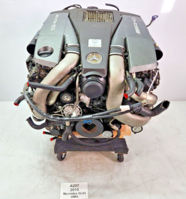 14-16 OEM Mercedes X166 GL63 AMG AWD 5.5L V8 M157 Engine Motor Long ...