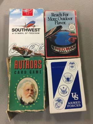 Vtg Red man Fine Cut Chewing Tobacco Authors Southwest Armed playing ...