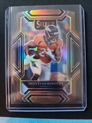 Melvin Gordon III 2021 Select Club Level Black Gold Die Cut 8 /199 ...