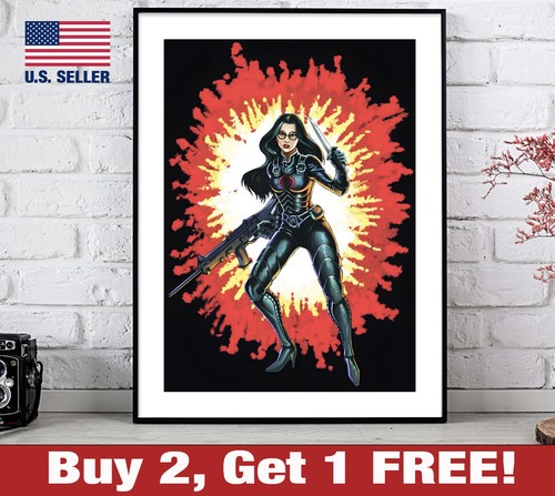 GI Joe Baroness Poster 18" x 24" Print G.I. Joe Retro 80s 1984 ARAH ...