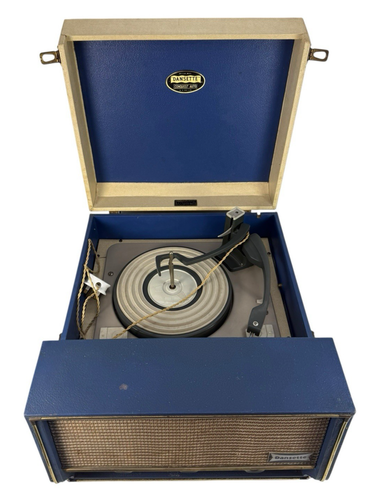 Vintage Dansette Conquest Auto record player in blue | eBay UK