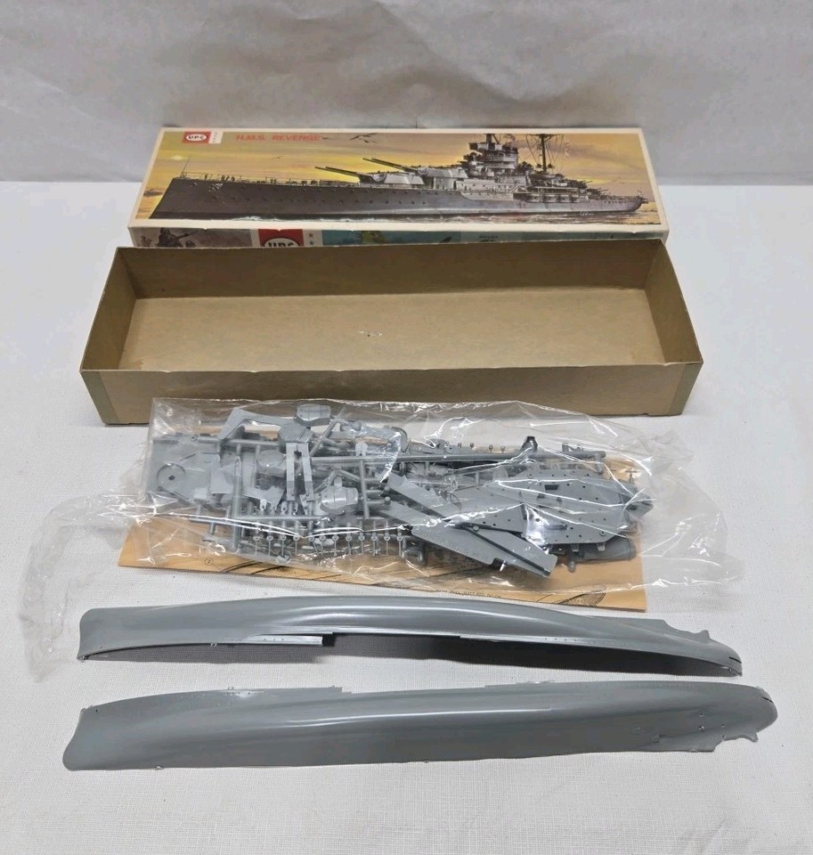 Vintage UPC H.M.S. REVENGE MODEL KIT BATTLESHIP | eBay